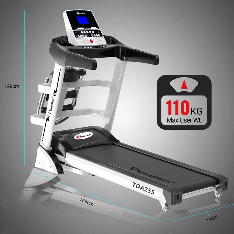 TDA 255 Multifunction Motorized Treadmill by Powermax Fitness TDA 255 Multifunction Motorized Treadmill by Powermax Fitness